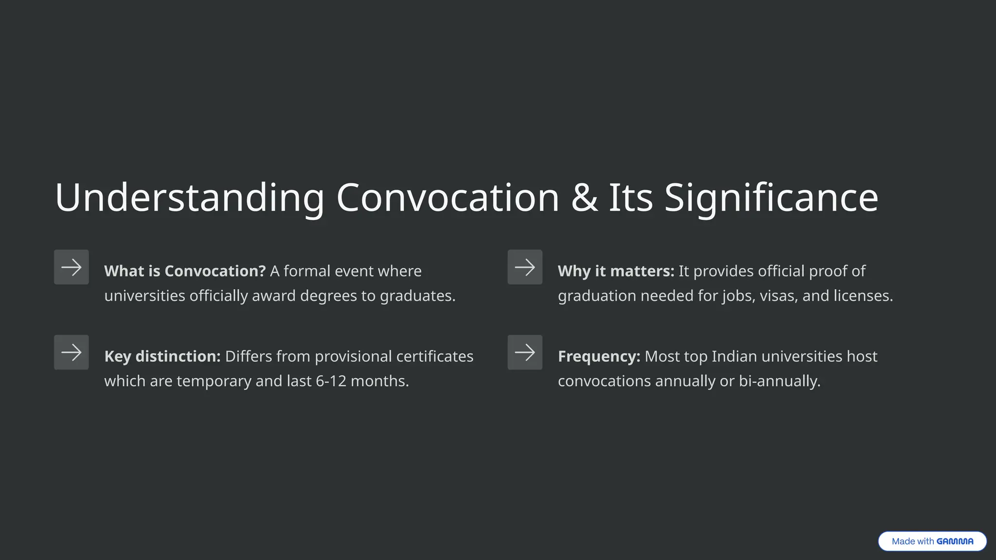 Convocation Certificate Application Process for Top Indian Universities | PPTX