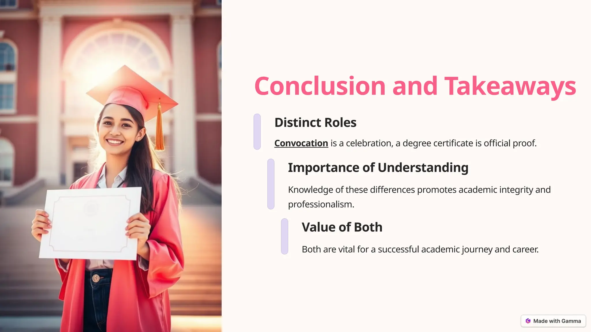 Convocation vs. Degree Certificate: Key Differences and When to Use Each | PPTX