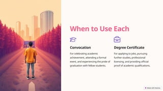 Convocation vs. Degree Certificate: Key Differences and When to Use ...