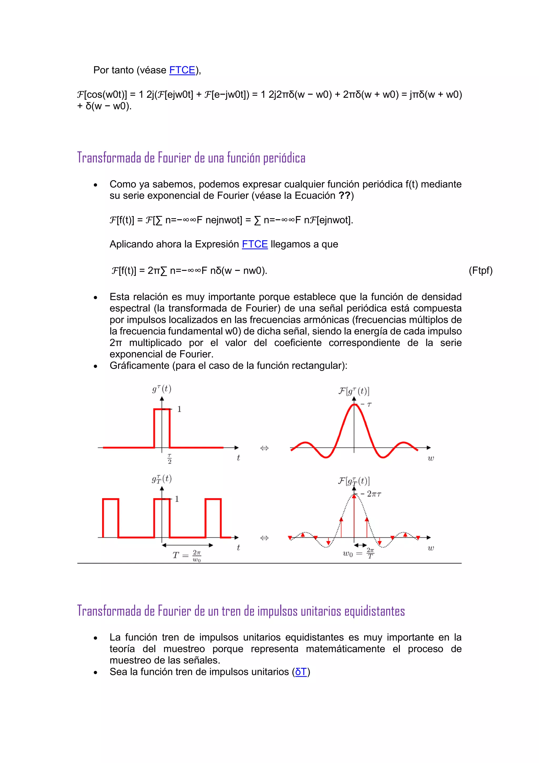 Convolución y su transformada de fourier | PDF