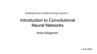 Introduction to Convolutional Neural Networks | PDF