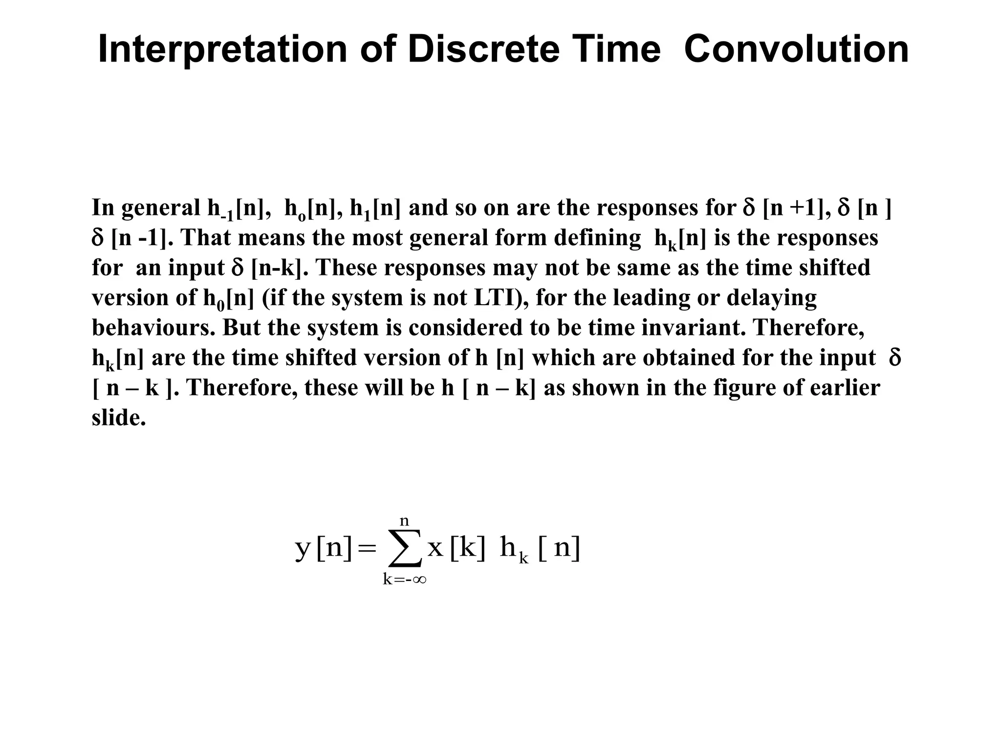 Convolution discrete and continuous time-difference equaion and system ...