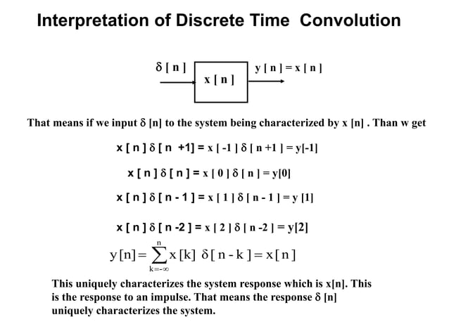 Convolution discrete and continuous time-difference equaion and system ...