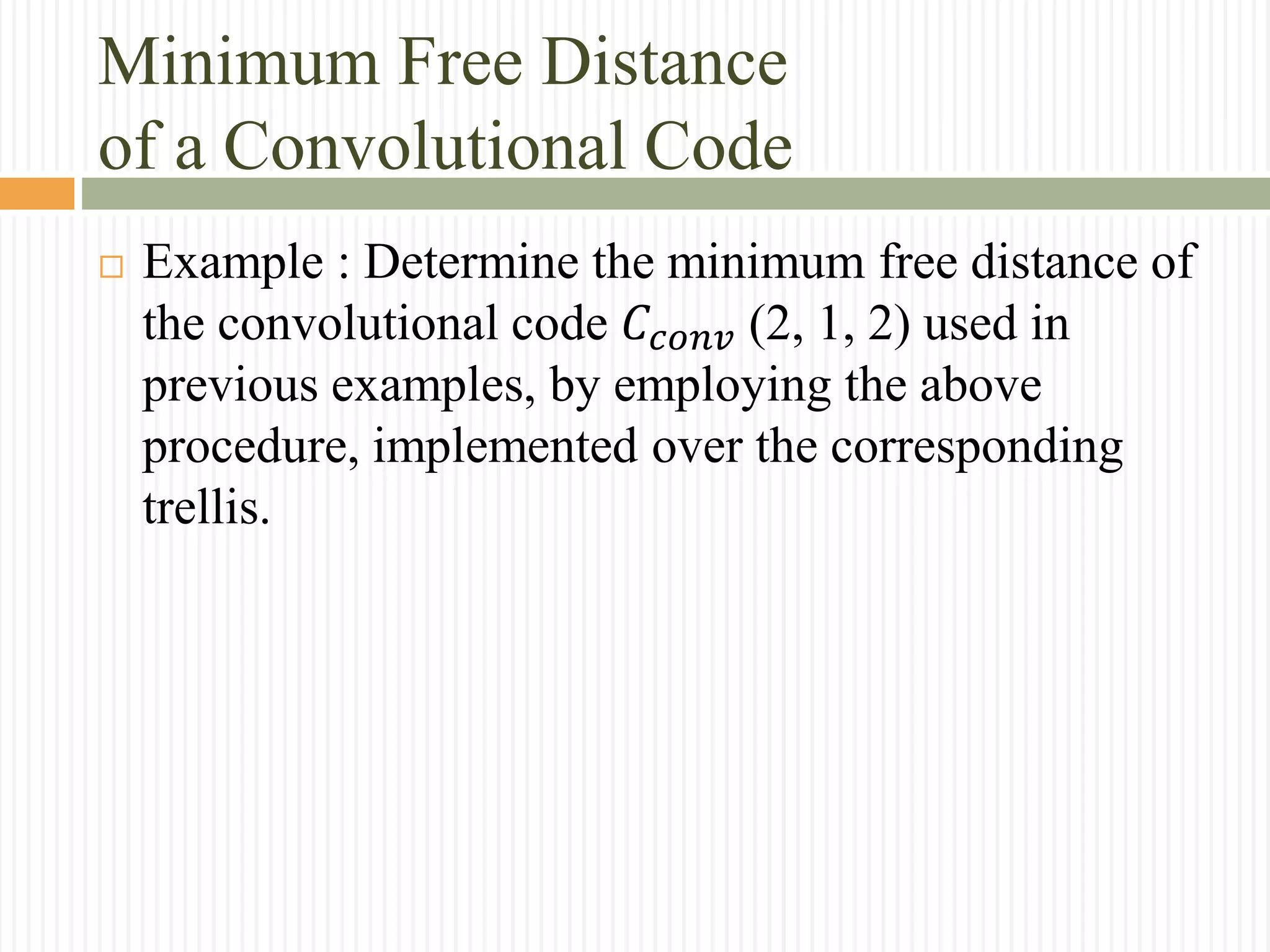 Convolutional codes | PPTX