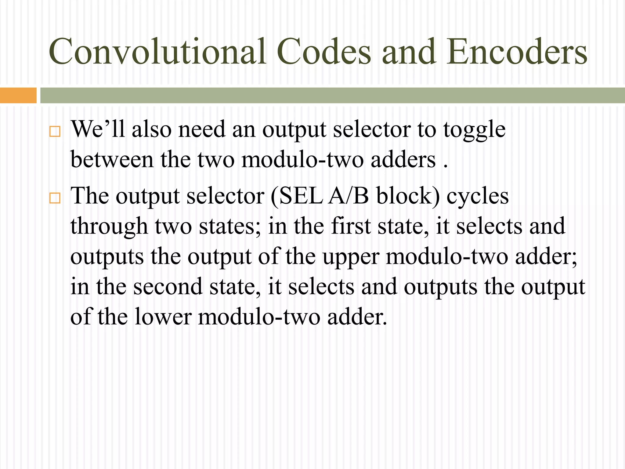 Convolutional codes | PPTX