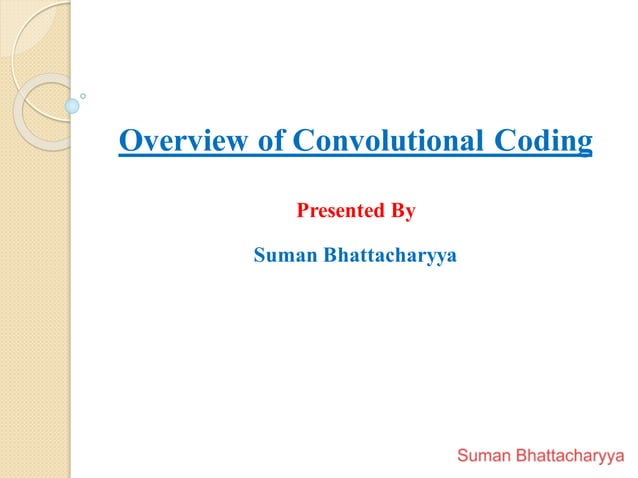 Overview of Convolutional Codes | PDF | Programming Languages | Computing