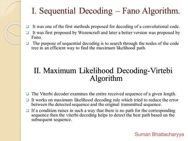 Overview Of Convolutional Codes Ppt
