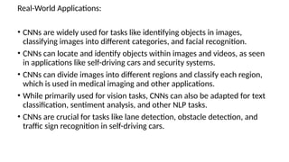 Convolutional neural networks applications | PPTX