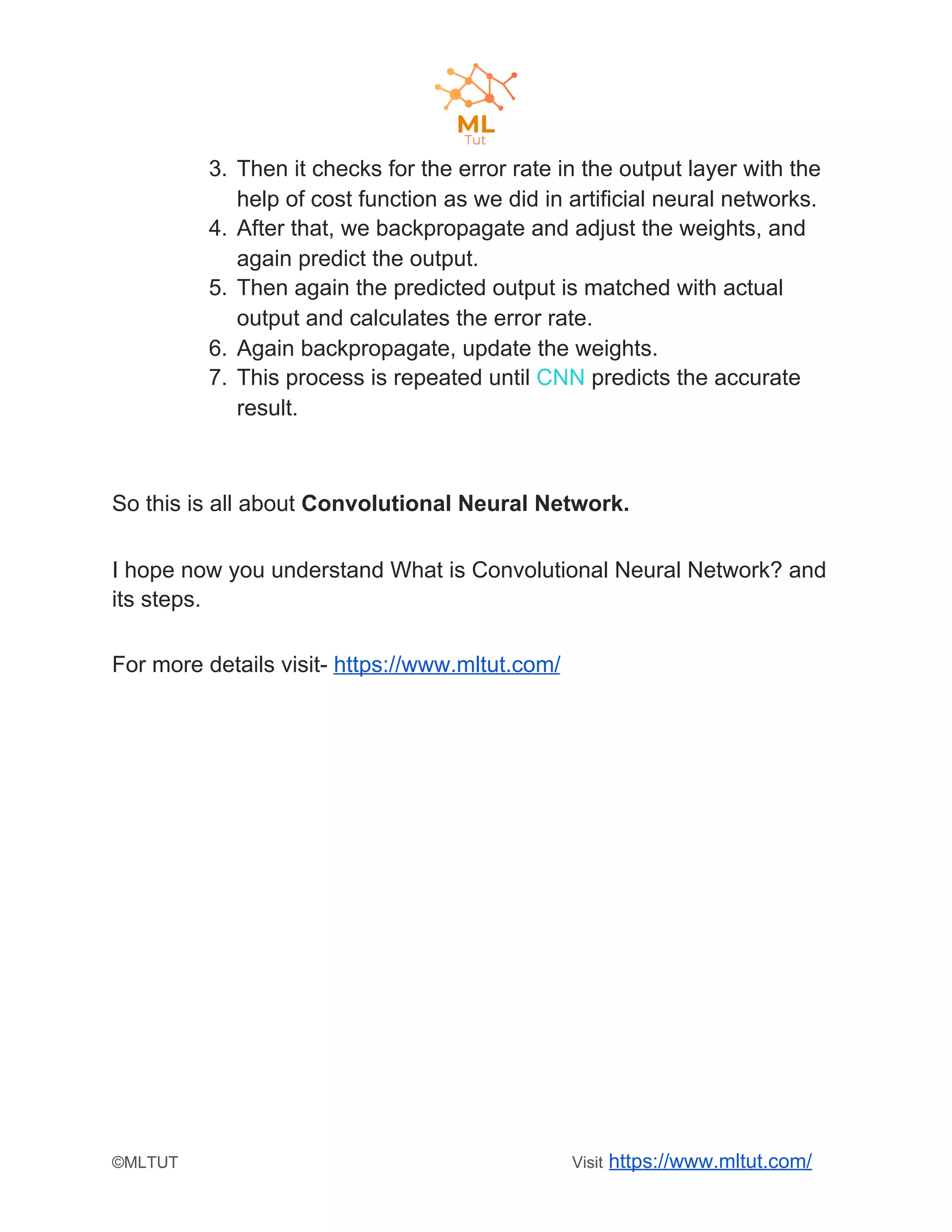 Convolutional Neural Network Complete Guide Pdf