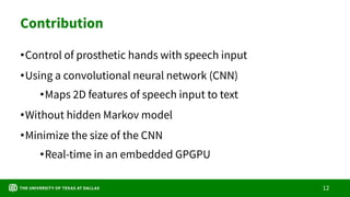 Convolutional neural networks for speech controlled prosthetic hands | PDF