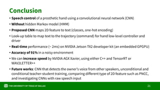 Convolutional neural networks for speech controlled prosthetic hands | PDF