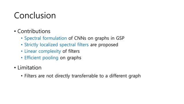 Convolutional Neural Networks on Graphs with Fast Localized Spectral Filtering | PPT