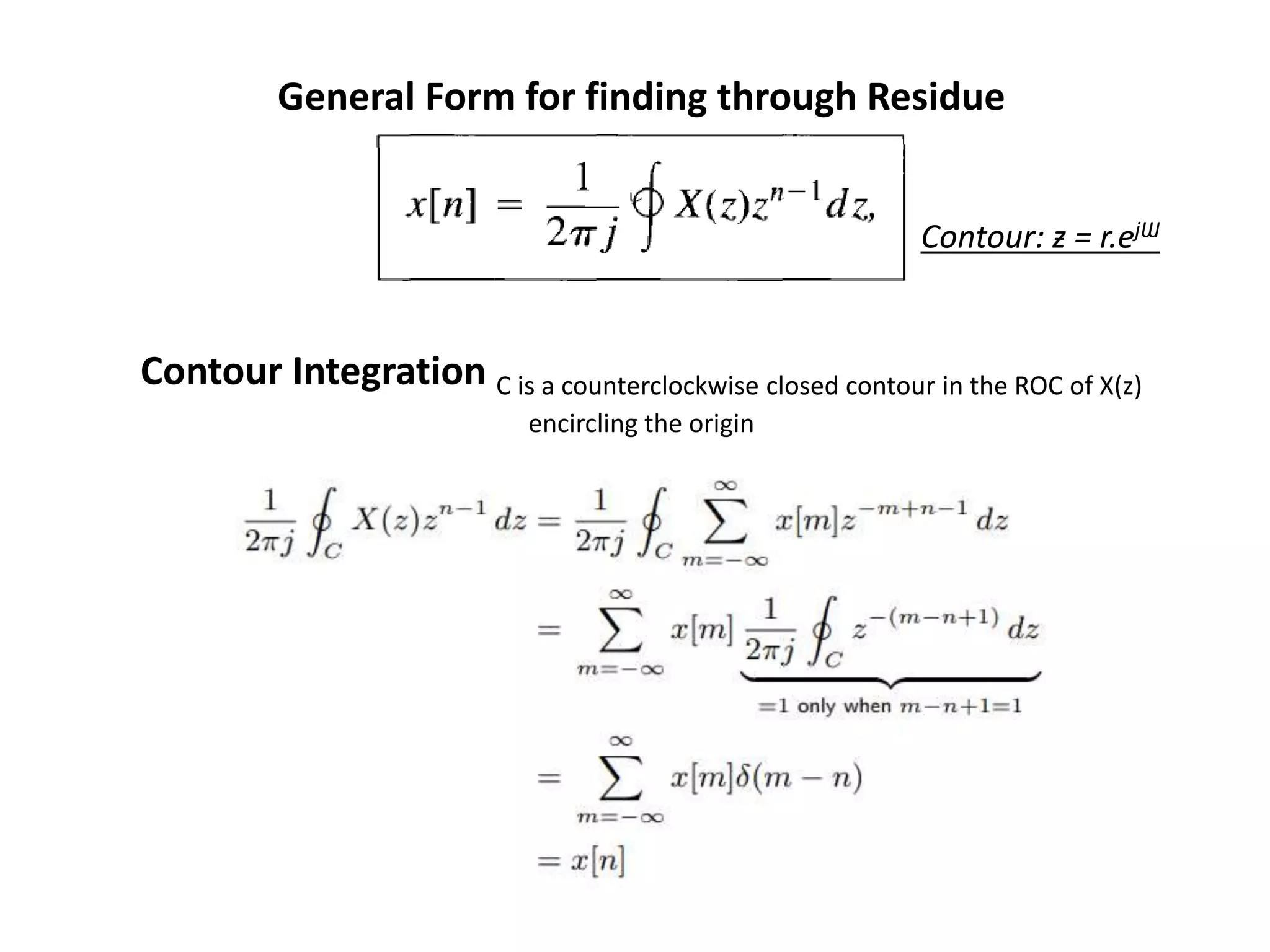 Convolution And Residue Method In Inverse Z Transform Pptx Technology And Computing