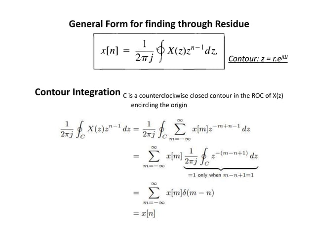 Convolution and Residue Method in Inverse Z Transform | PPTX | Technology & Computing