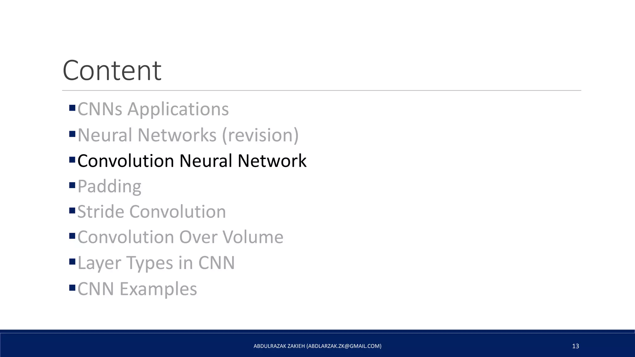 Convolutional Neural Network (CNN) | PPT