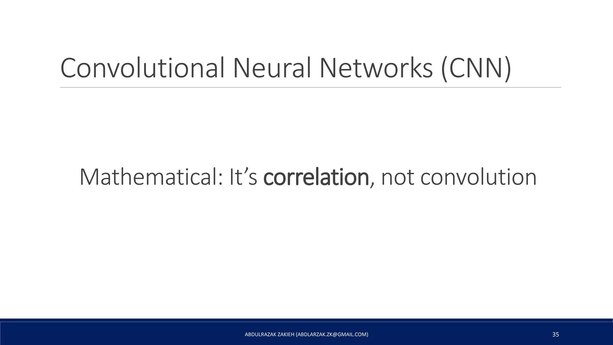 Convolutional Neural Network (CNN) | PPT