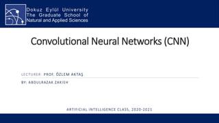 Convolutional Neural Network (CNN) | PPT