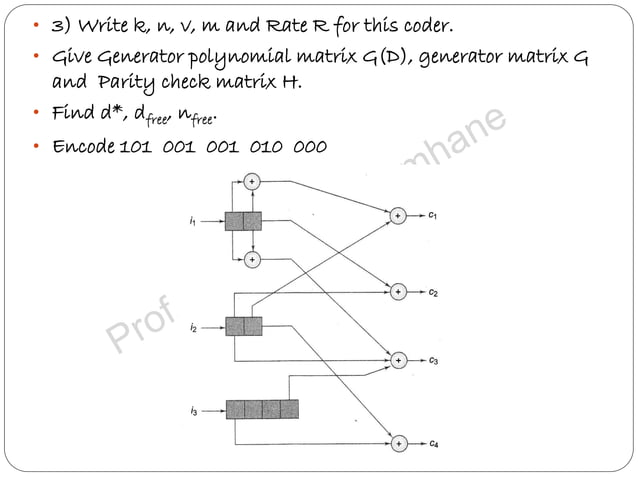 Convolution codes - Coding/Decoding Tree codes and Trellis codes for multiple error correction ...