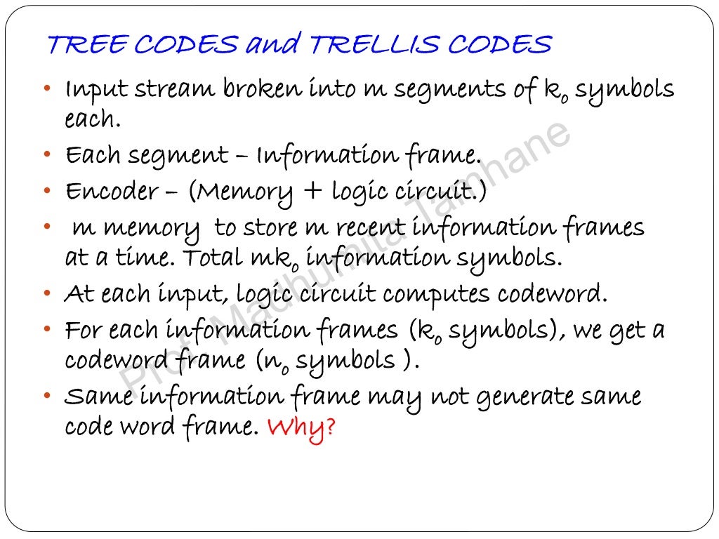 Convolution Codes Codingdecoding Tree Codes And Trellis Codes For 5886