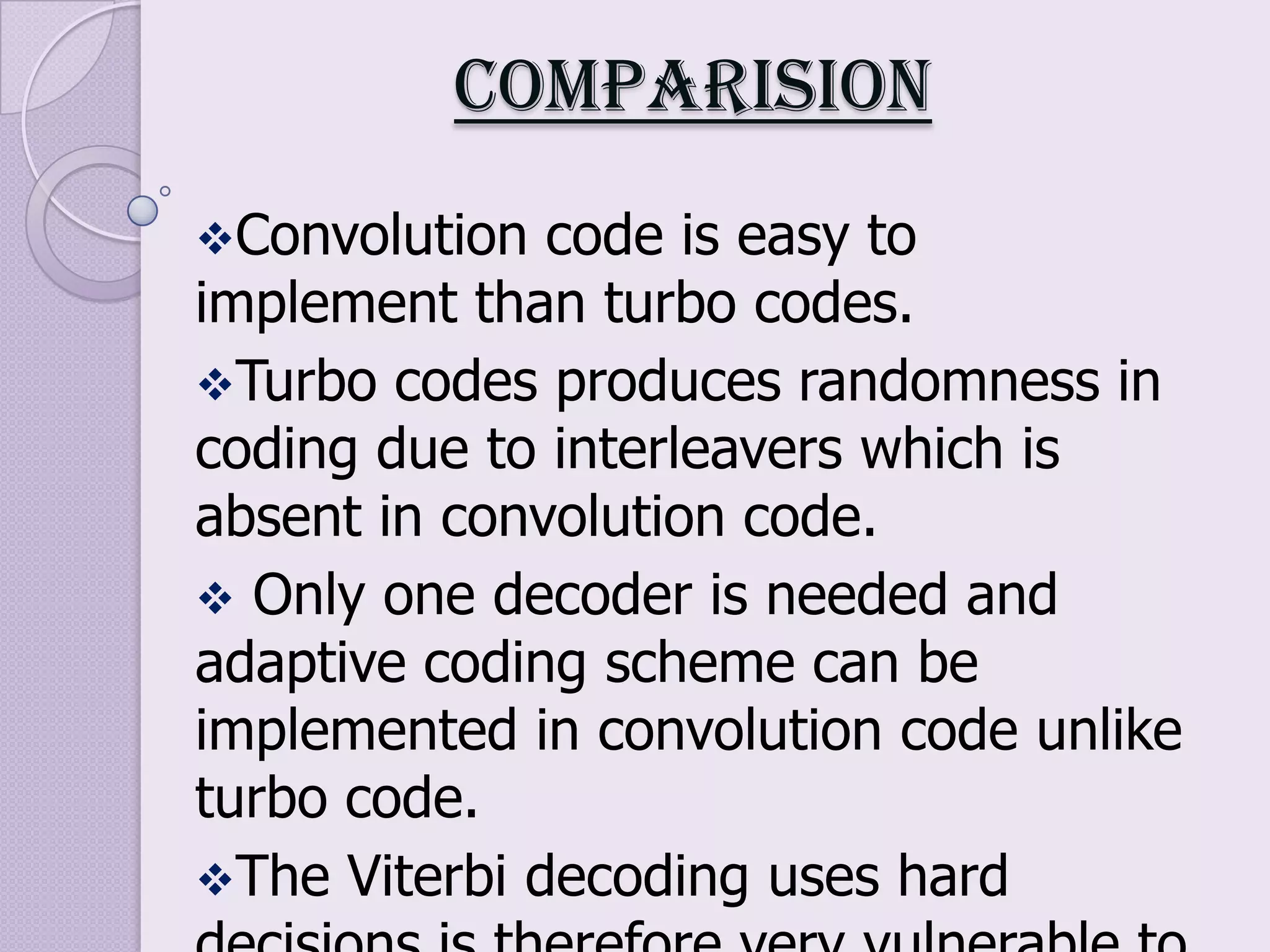 Convolution codes and turbo codes | PPTX
