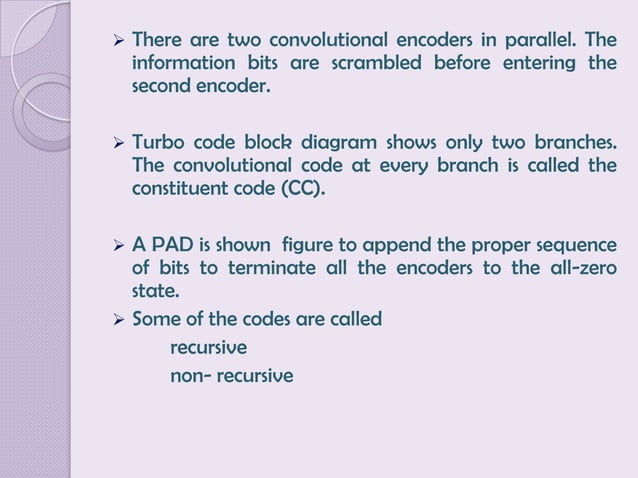 Convolution codes and turbo codes | PPTX