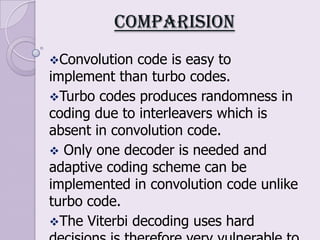 Convolution codes and turbo codes | PPTX