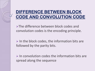 Convolution codes and turbo codes | PPTX
