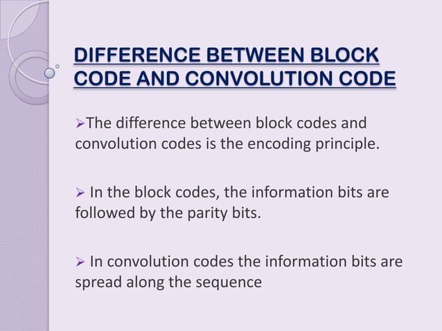 Convolution codes and turbo codes | PPTX