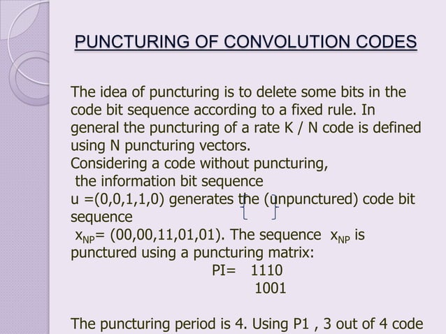 Convolution codes and turbo codes | PPTX