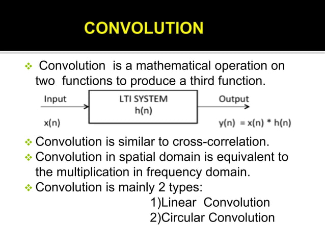 Convolutionandcorrelation Ppt