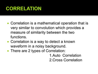 Convolution&Correlation | PPTX