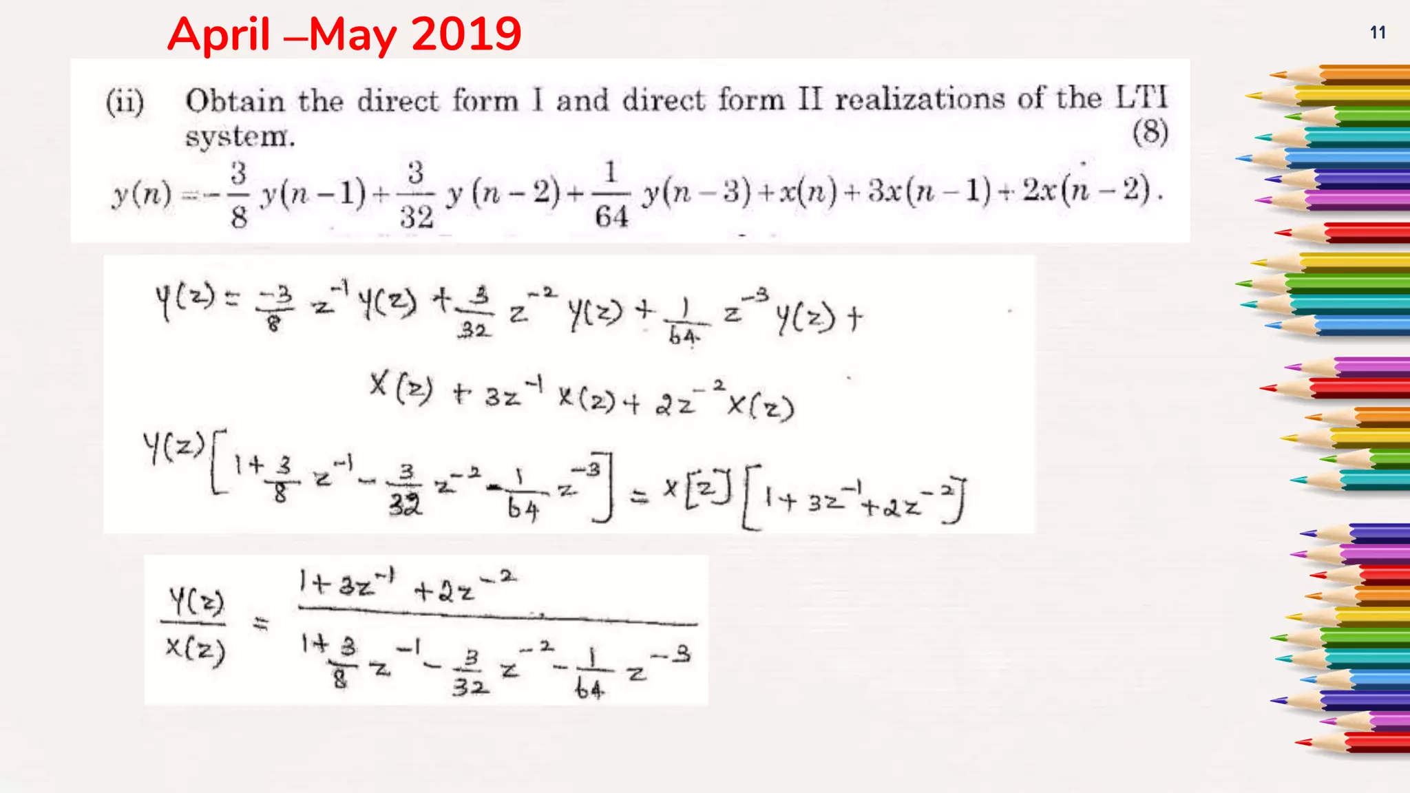 Convolution sum and block diagram representation | PPTX | Physics | Science