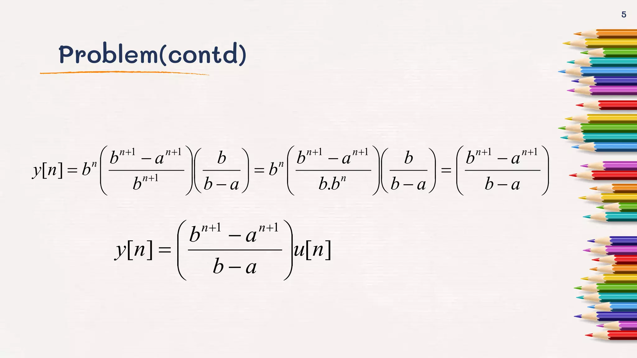 Convolution Sum And Block Diagram Representation Pptx Physics Science
