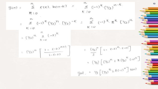 Convolution sum and block diagram representation | PPTX | Physics | Science
