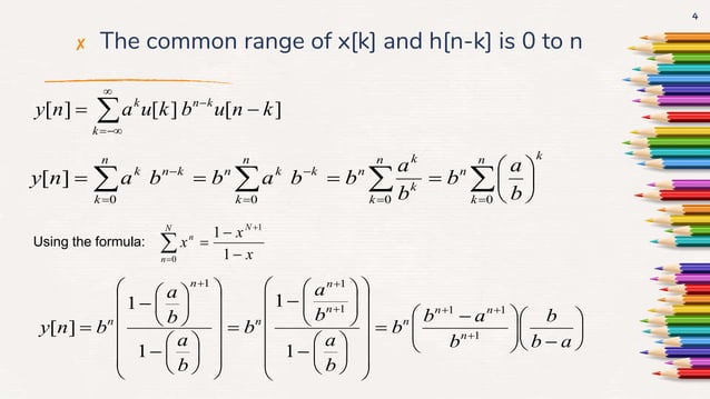 Convolution Sum And Block Diagram Representation Pptx Physics Science