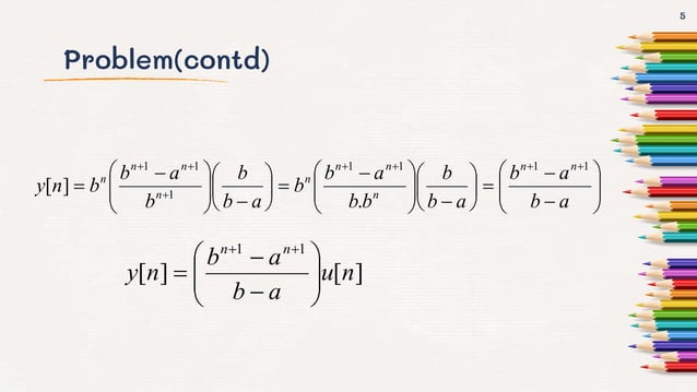 Convolution Sum And Block Diagram Representation Pptx Physics Science