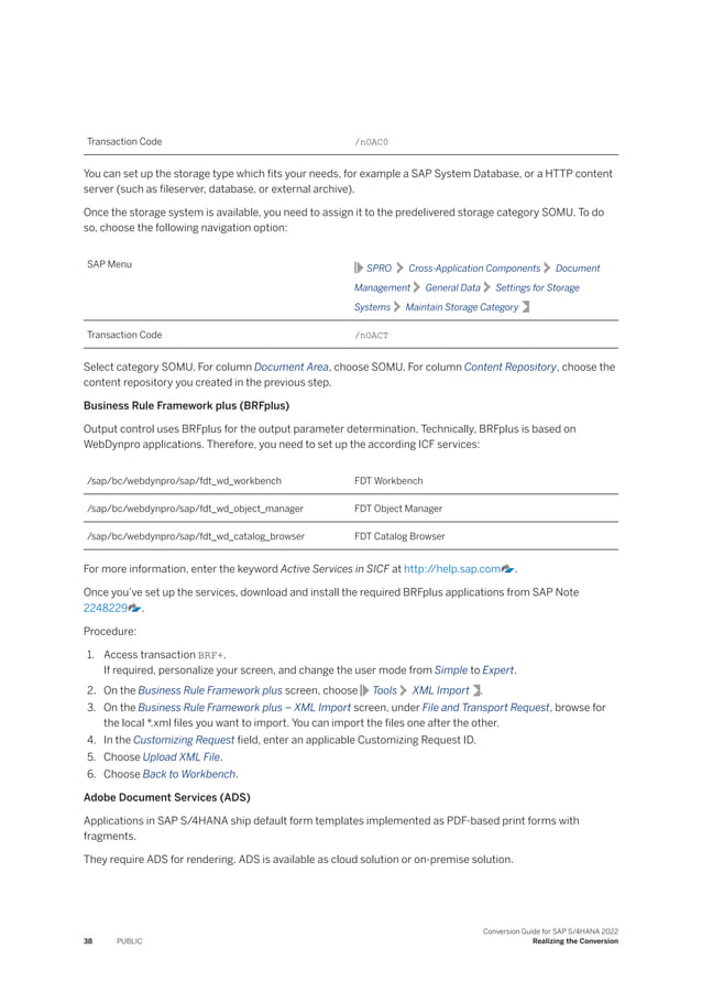 Conversion Guide for SAP S/4HANA 2022 OTHER DB TO HANA DB | PDF