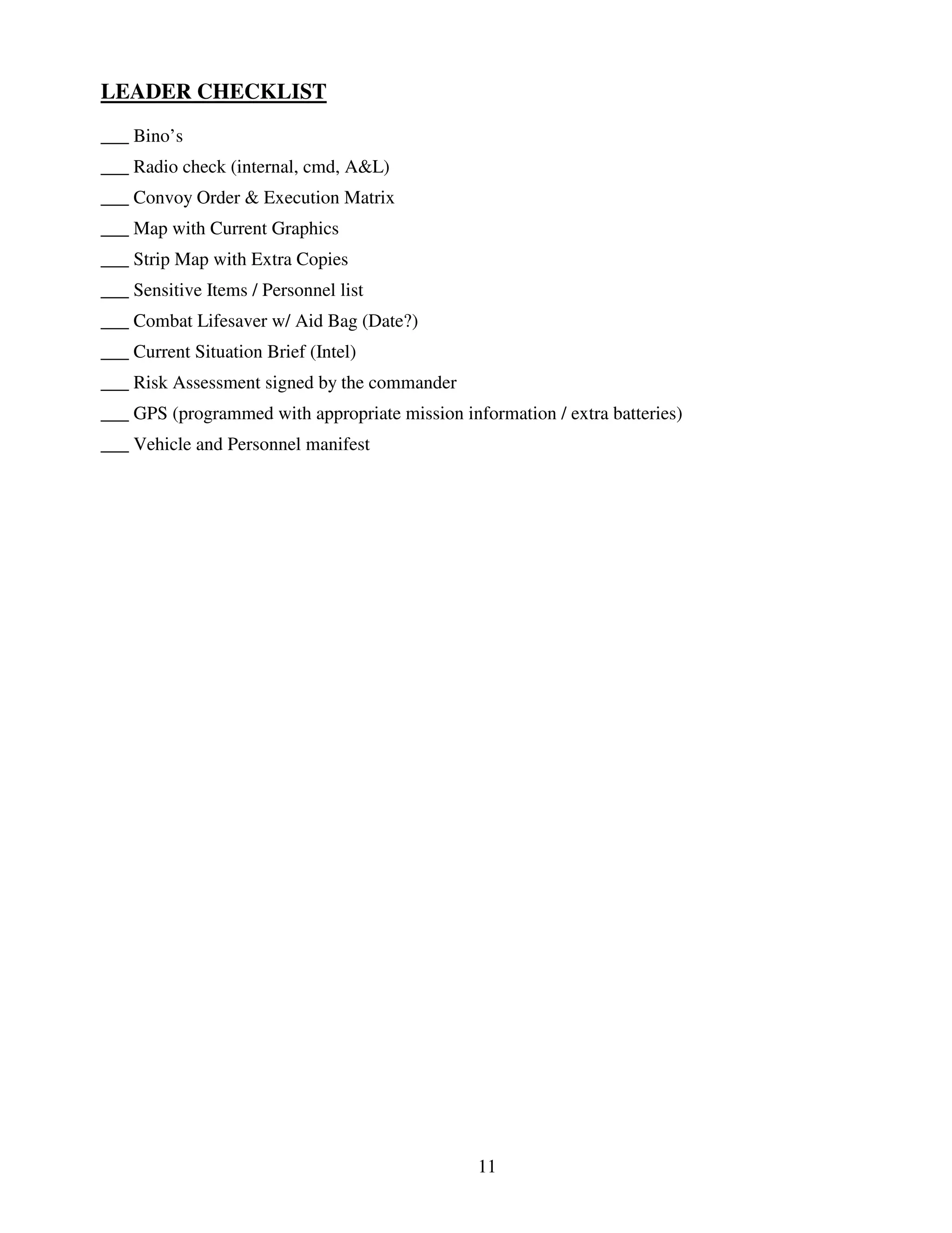 Convoy leader-training-handbook | PDF