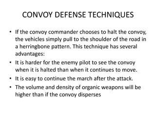 Convoy defense techniques | PPTX