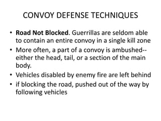 Convoy defense techniques | PPTX