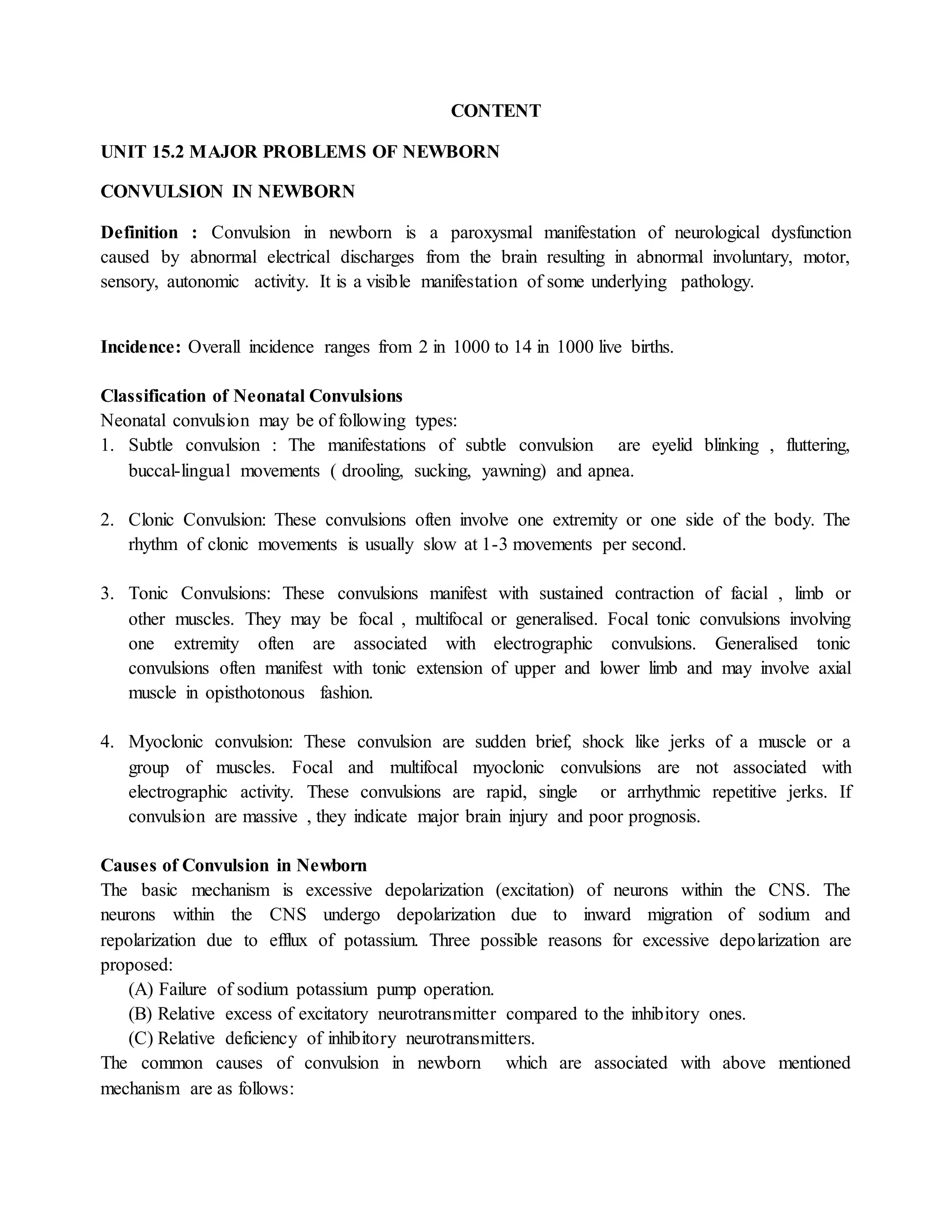 Convulsion and neonatal hyperthermia | DOCX