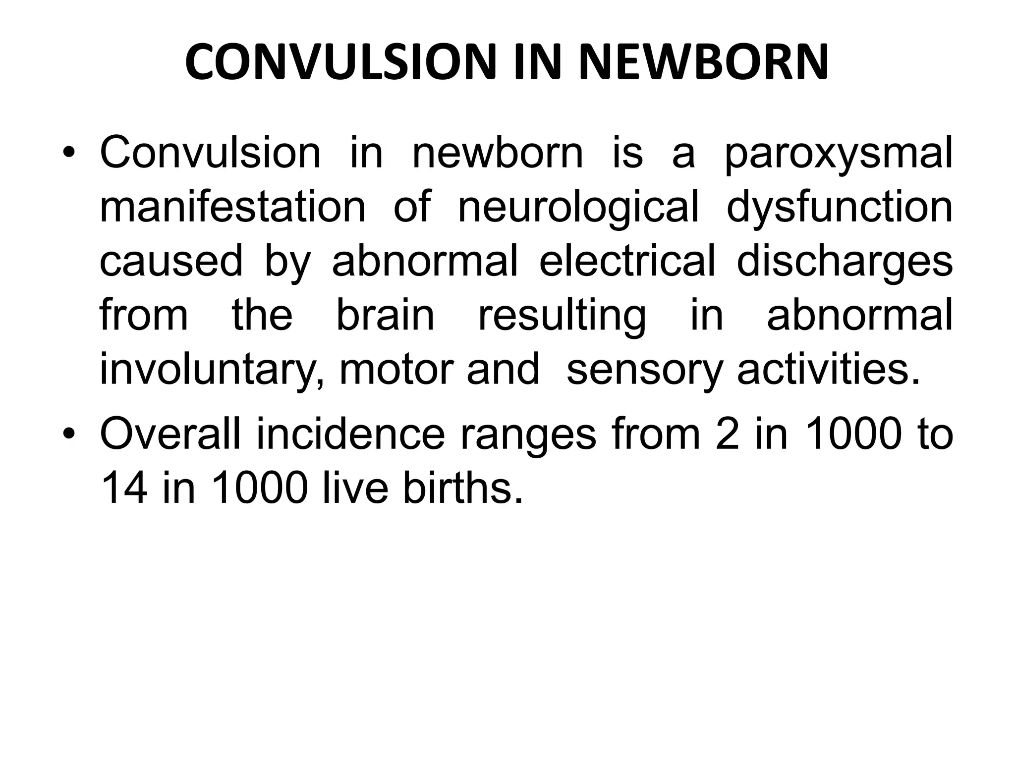 Convulsion and neonatal hyperthermia | PPTX