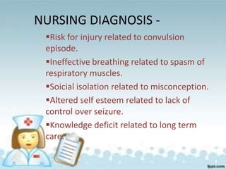 Convulsion disorder | PPTX