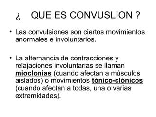 Convulsiones en pediatria | PPT