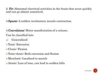 CONVULSIONS AND STATUS EPILEPTICUS.pptx