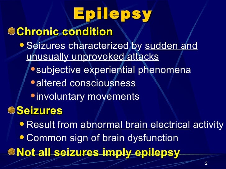 Convulsive Disorders