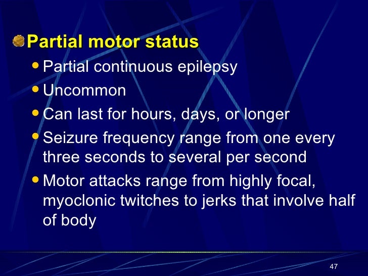 Convulsive Disorders