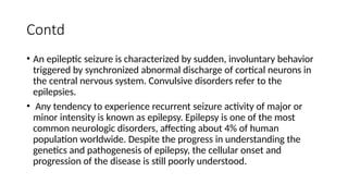 CONVULSIVE DISORDERS. By pharm osain henrypptx | PPTX
