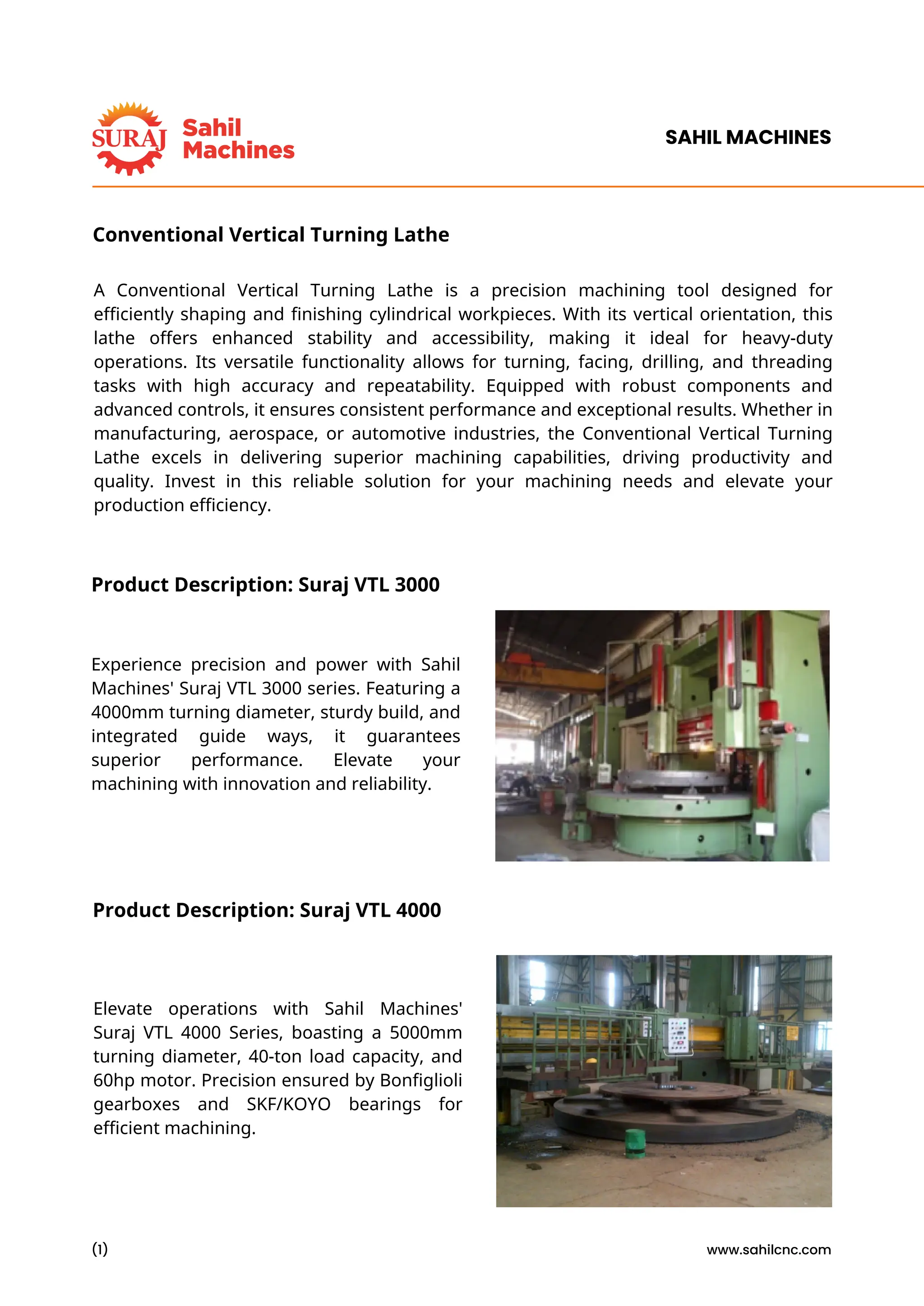 Revolutionizing Heavy-Duty Machining: Sahil Machines' Conventional ...