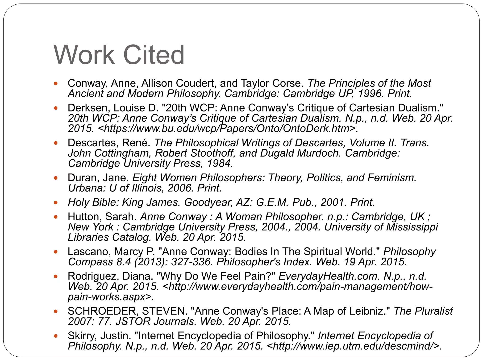 Conway versus descartes | PPTX